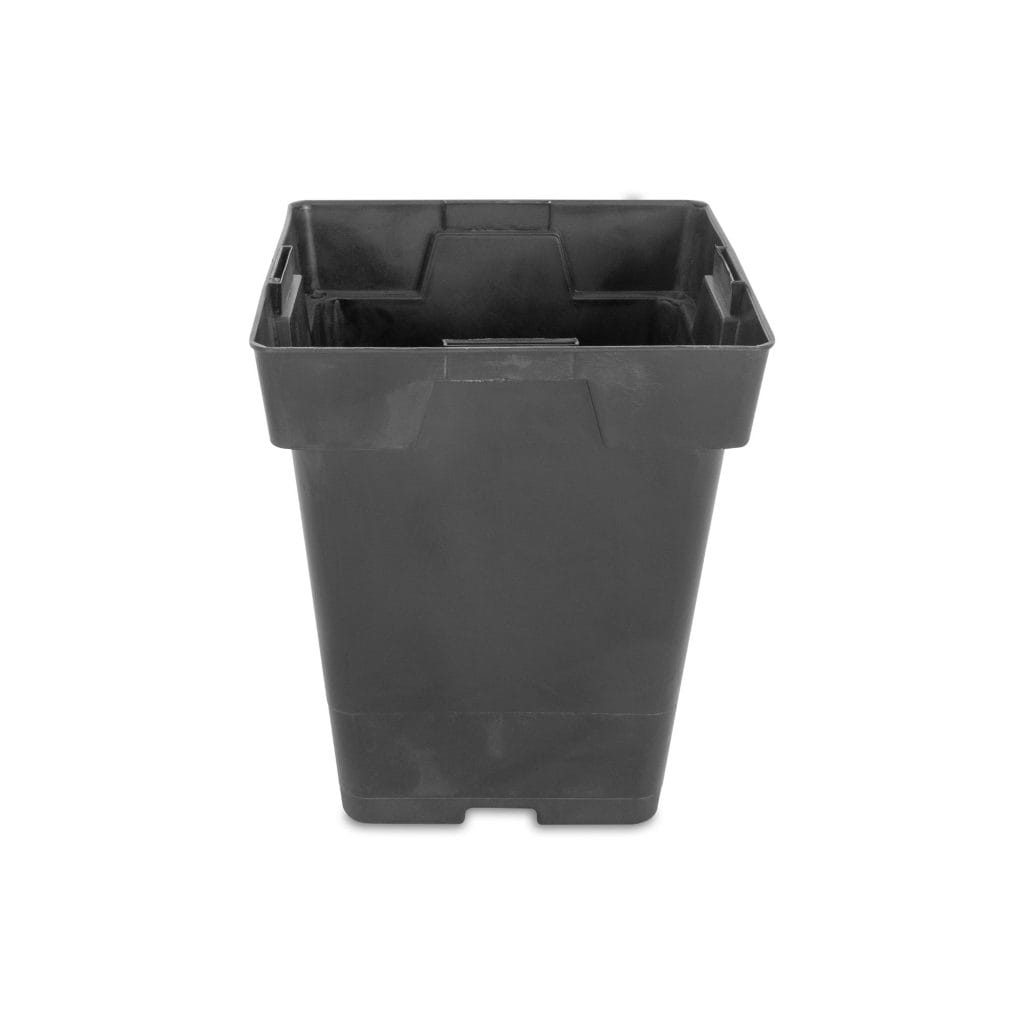 Heavy-Duty 5.5" Square Plastic Nursery Pot | HTG Supply