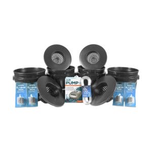 Bubble Brothers 4 Bucket DWC System | Bucket Growing System | HTG Supply