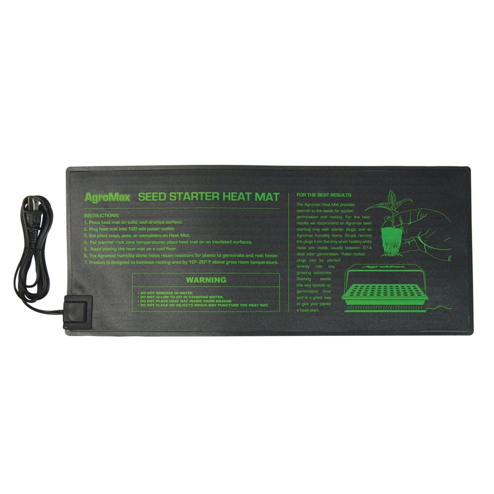 Seed Heat Mat Starter by AgroMax 8.75 x 21 in. | HTG Supply