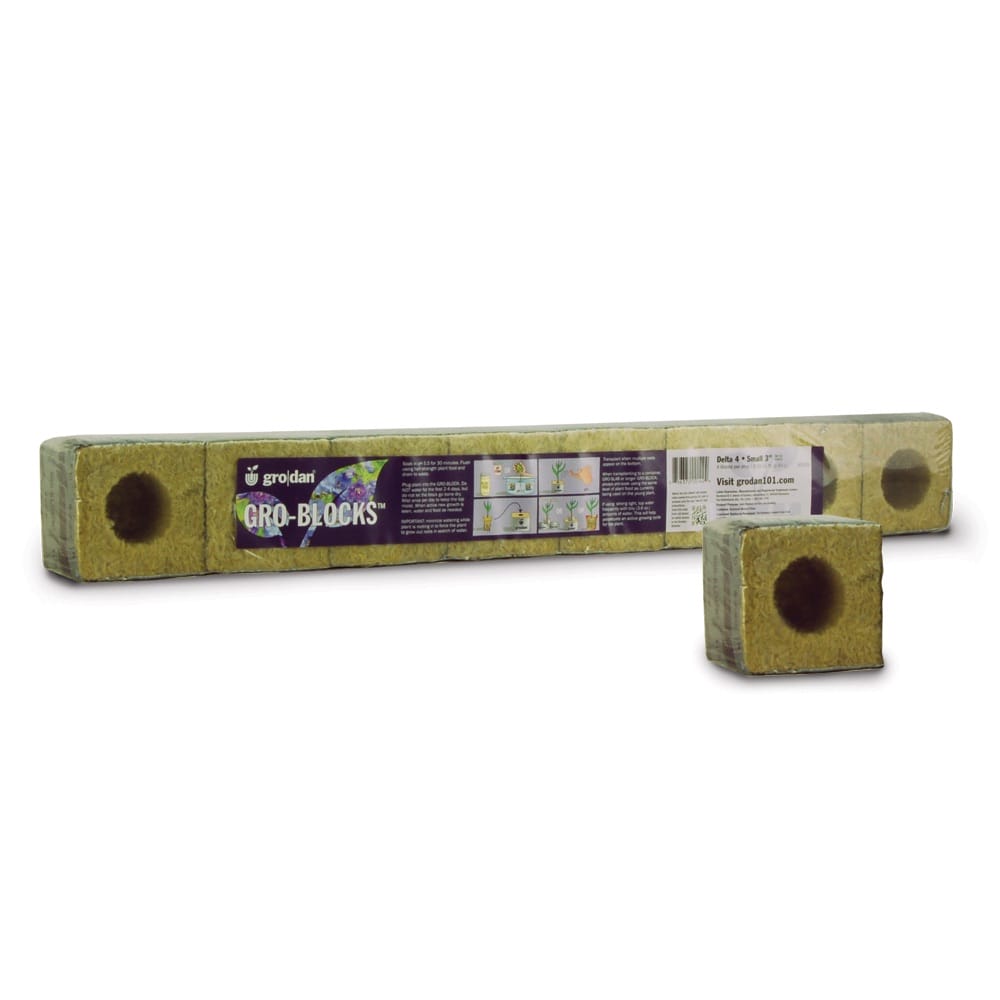 Rockwool / Stonewool 3" Gro Blocks - 8 pack | HTG Supply
