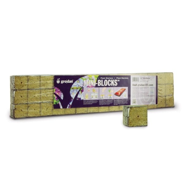 Rockwool / Stonewool 1.5"" Cubes - 45 pack | HTG Supply