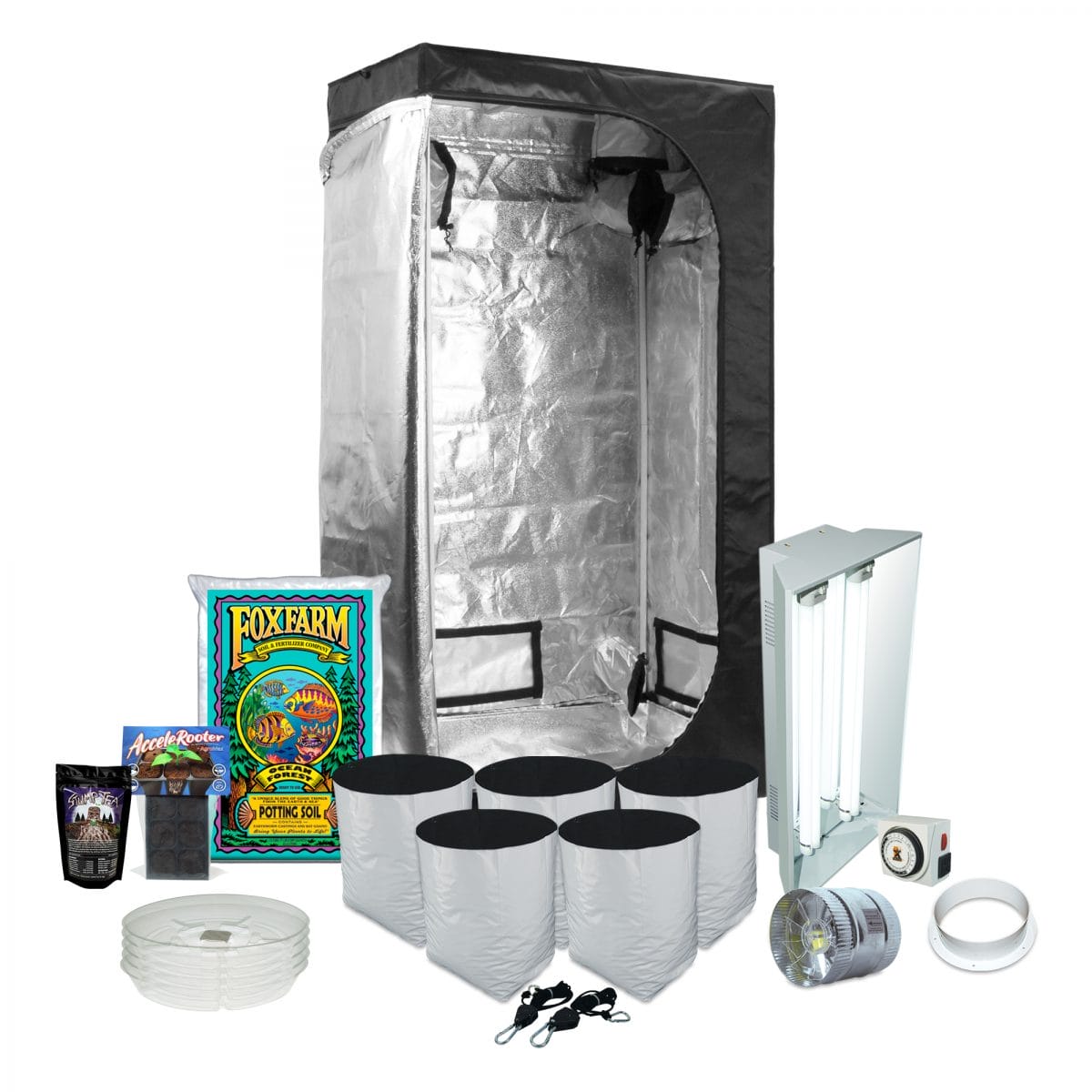Budget 5 Plant Grow Kit ⋆ HTG Supply Hydroponics & Grow Lights