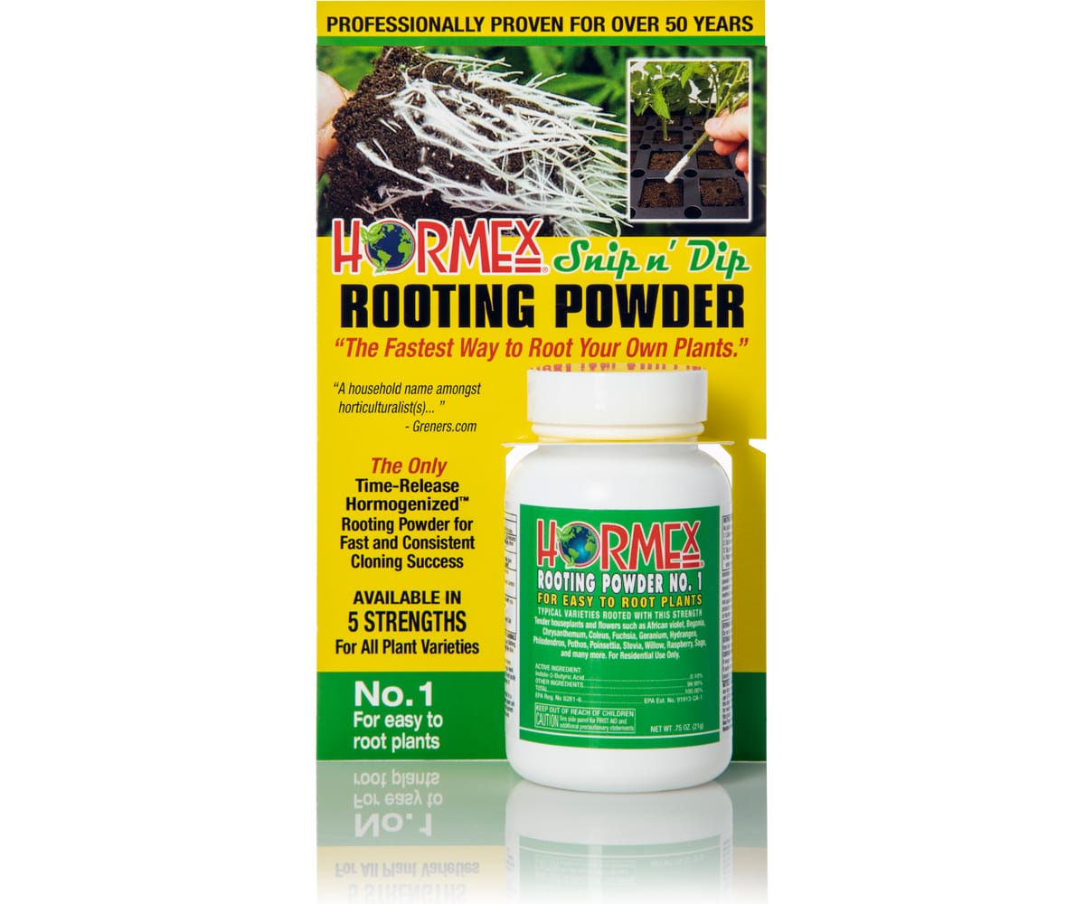 Hormex Rooting Powder #1 - 3/4 Ounce ⋆ HTG Supply Hydroponics & Grow Lights