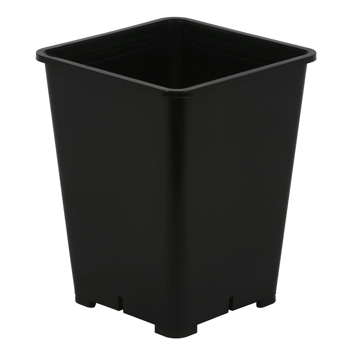 Gro Pro Premium Square Black Plastic Pot - 6" x 6" x 8" ⋆ HTG Supply ...