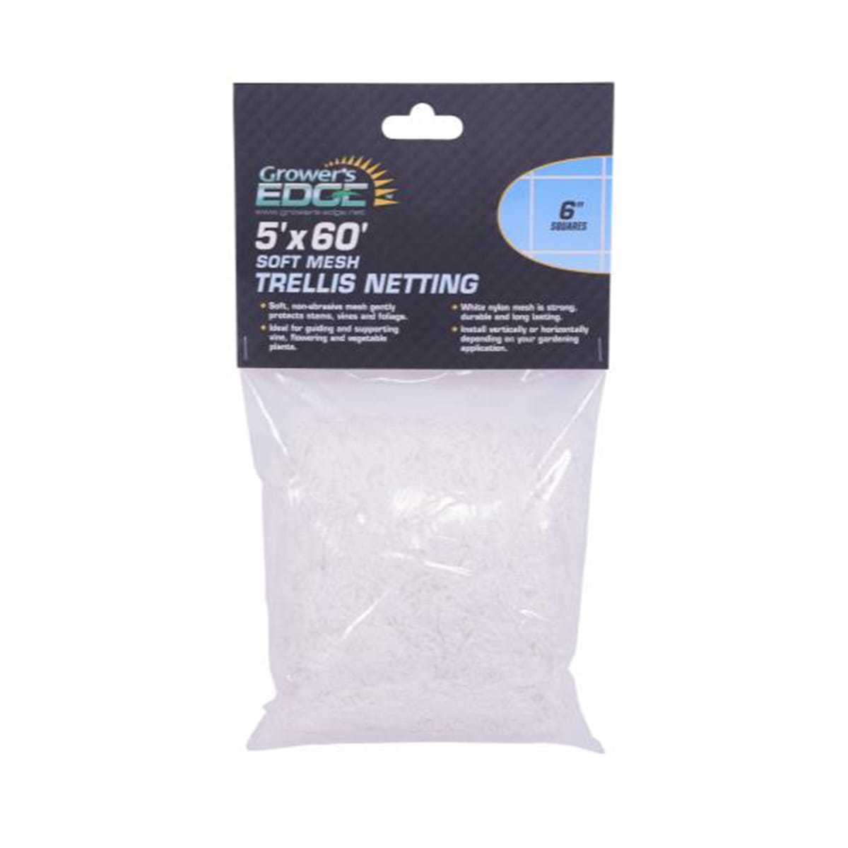 Grower's Edge 6-Inch Soft Mesh Trellis - 5-Feet x 60-Feet ⋆ HTG Supply ...