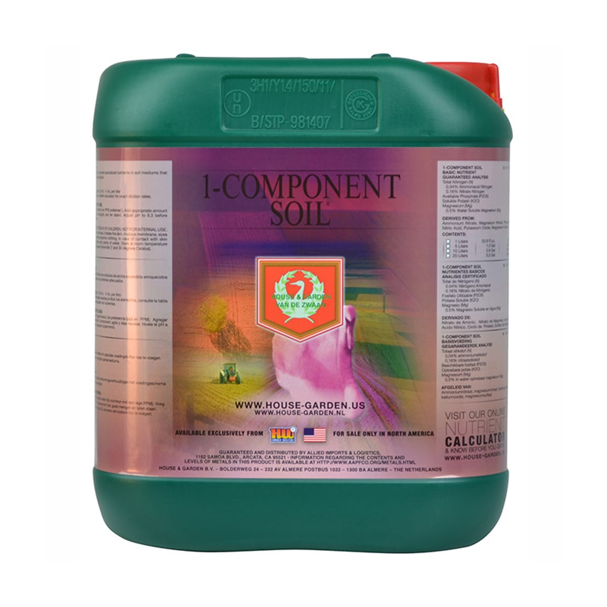 House & Garden 1-Component Soil Amendment ⋆ HTG Supply Hydroponics & Grow Lights