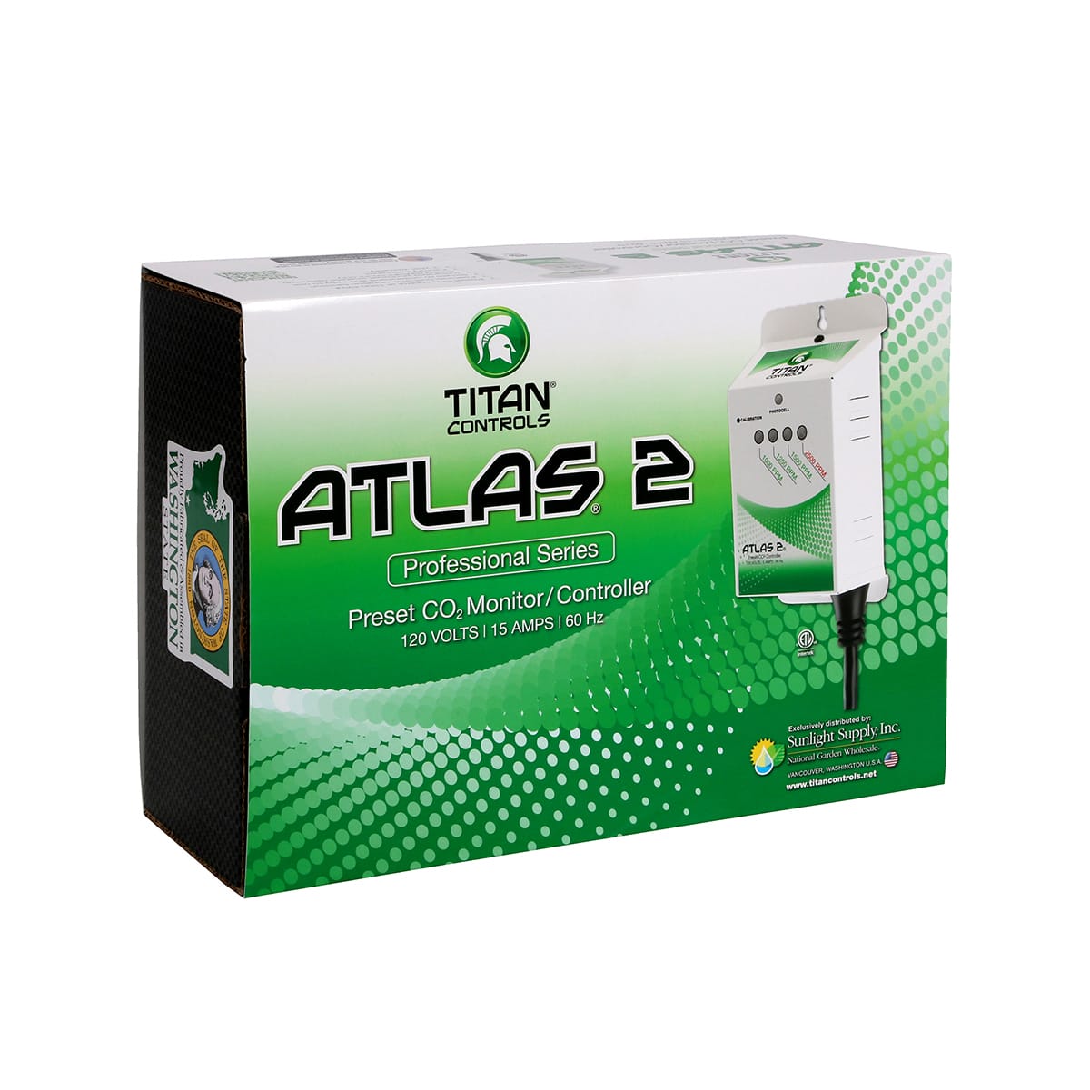 Titan Controls Atlas 2 - Preset CO2 Monitor/Controller ⋆ HTG Supply ...