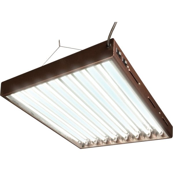 Agrobrite T5 432W 4' 8-Tube Fixture with Lamps ⋆ HTG Supply Hydroponics ...