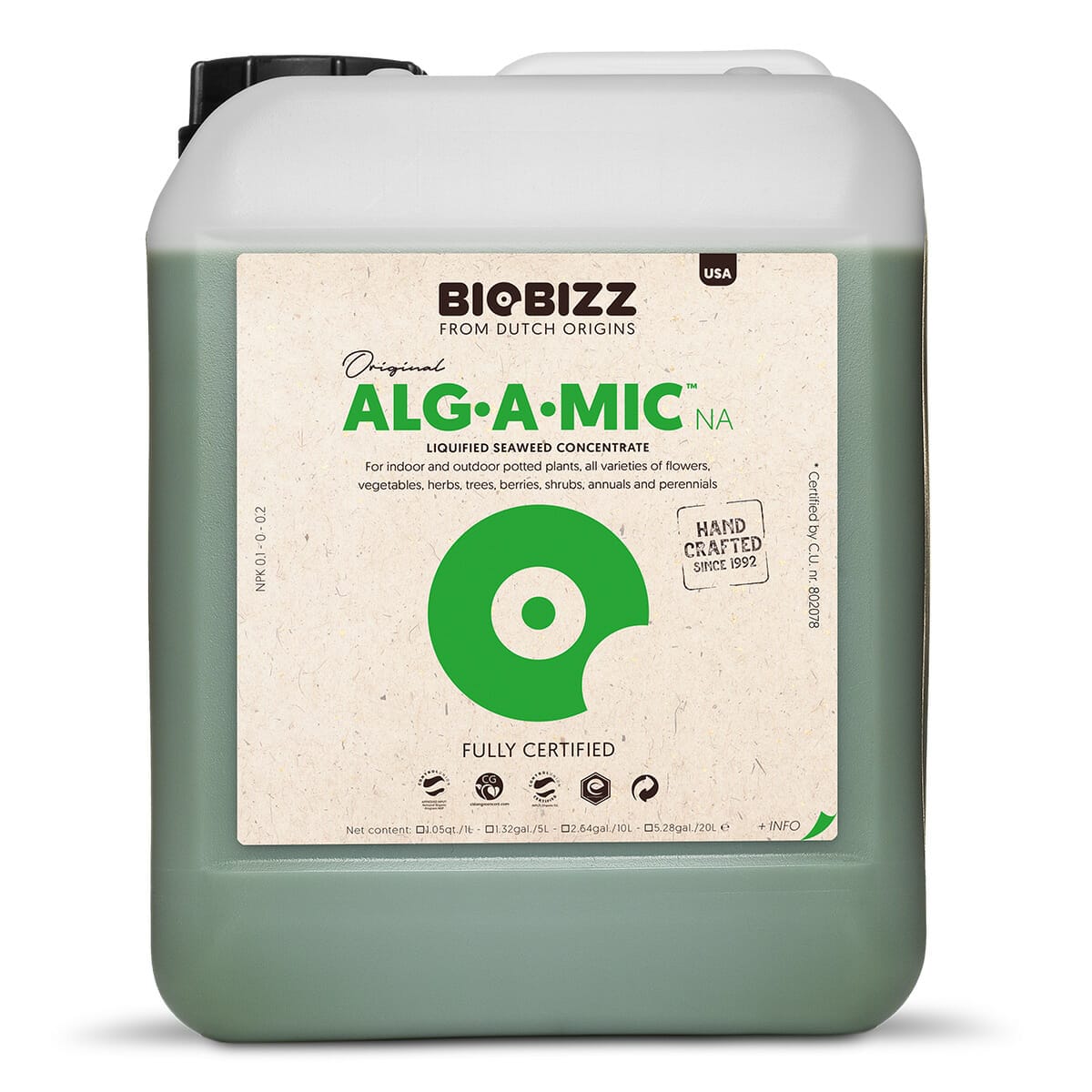 Biobizz Alg-A-Mic Seaweed Biostimulant ⋆ HTG Supply Hydroponics & Grow ...